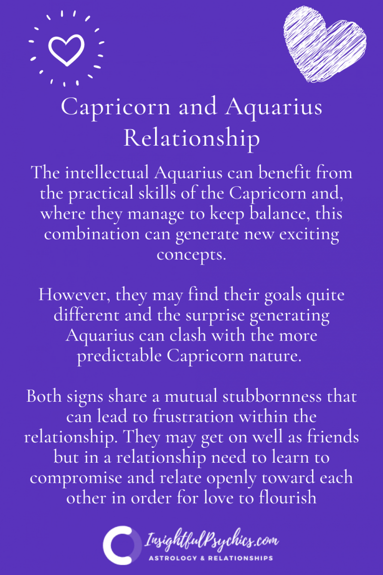 Capricorn and Aquarius Compatibility: Sex, Love and Friendship