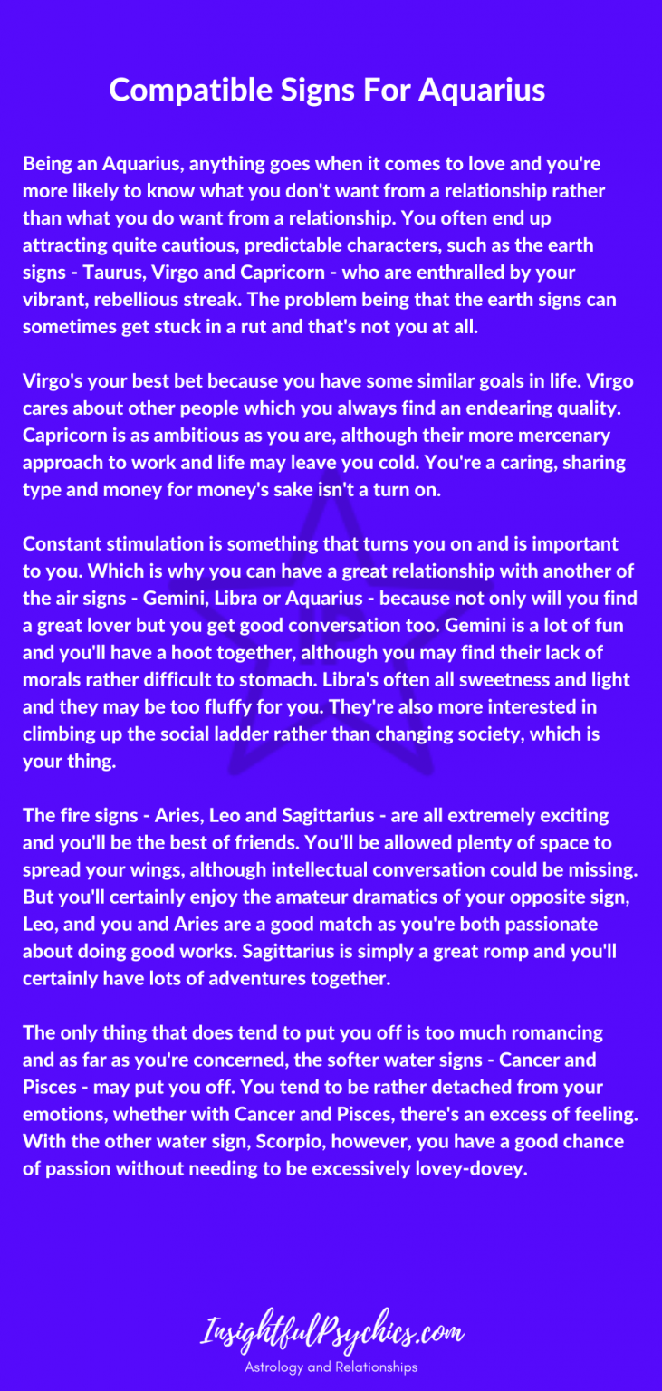 Aquarius Compatibility: Who Matches Their Independent Vibe?